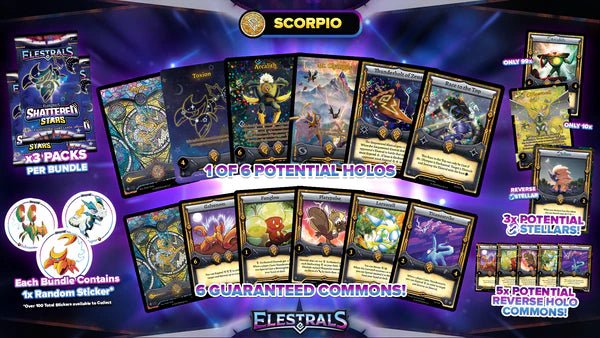 Elestrals - Shattered Stars Scorpio Thunder Bundle (3 Packs) | Awesome ...